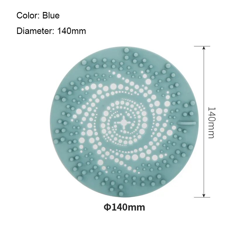 Силиконовая сетка для волос, Blue, 140mm