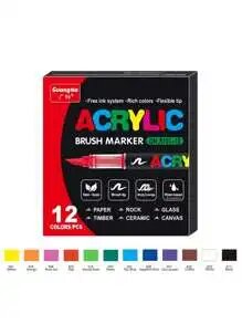 Набор Художественных Маркеров - 72-120 Ярких Цветов Для Акриловых Красок