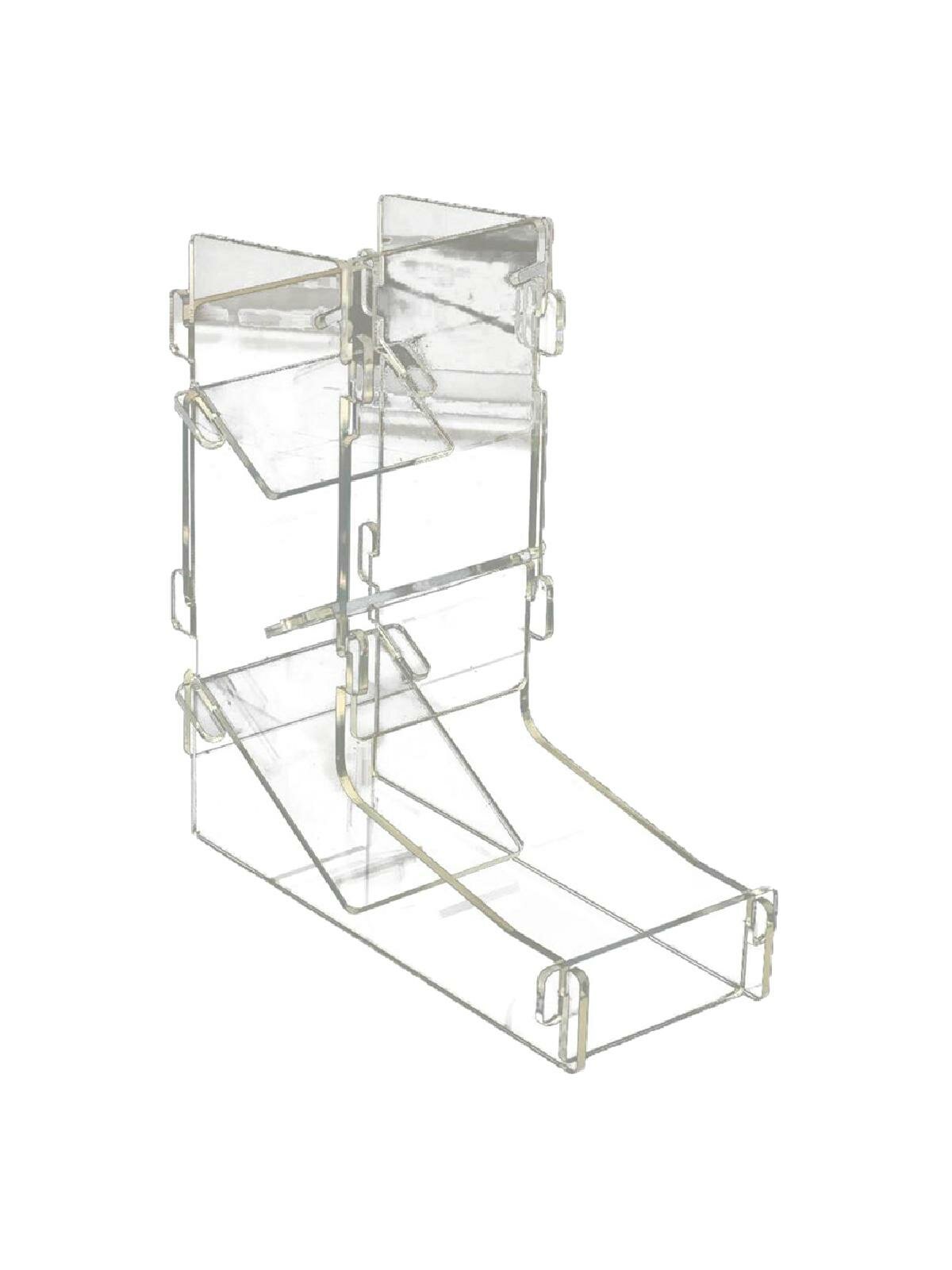 Прозрачная акриловая башня из кубиков