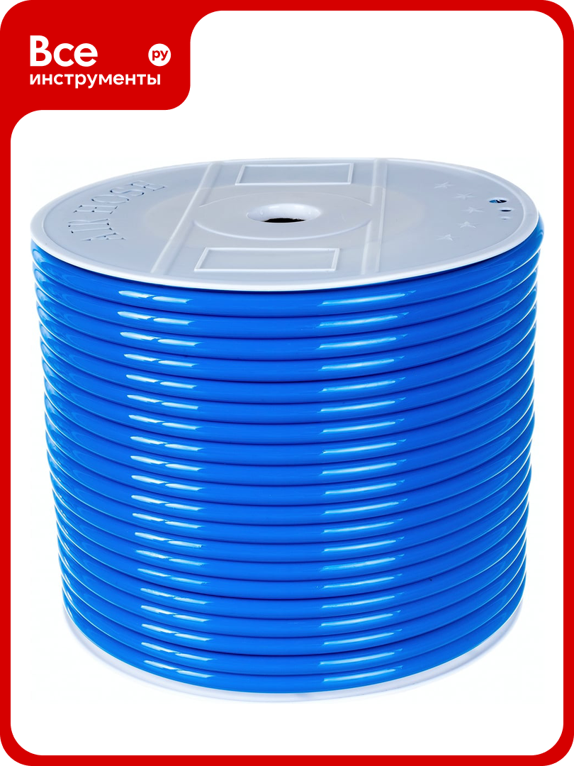 Пневмотрубка полиуретановая, бухта 100 м, 8х12 мм Pegas pneumatic 6407