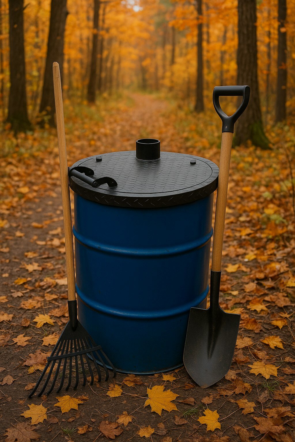 Крышка на бочку из под масла 200 л. для сжигания мусора Ø62,5 см, сталь 3 мм