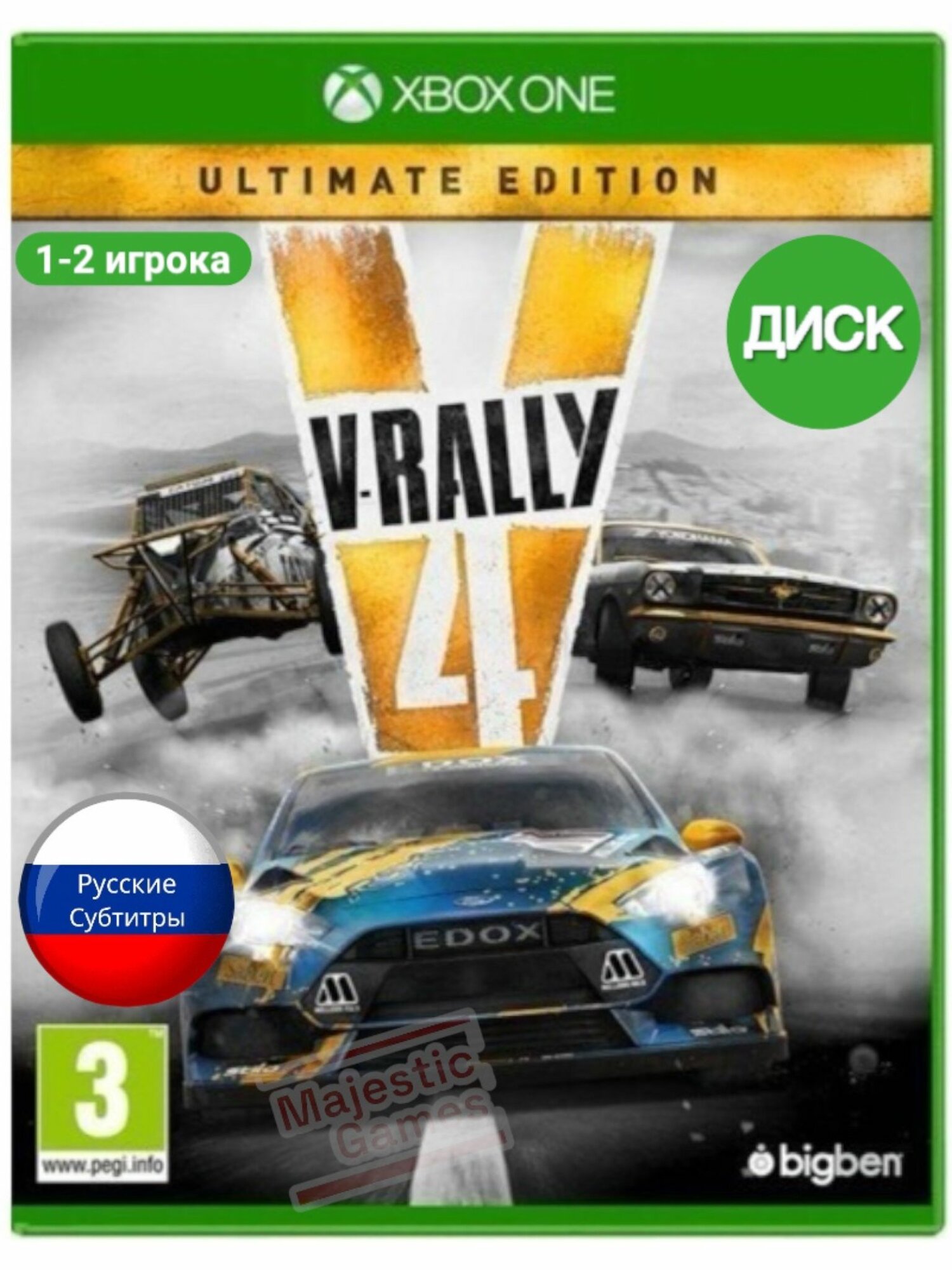 Игра V-Rally 4 Ultimate Edition (Диск, Xbox One, Xbox Series, Русские субтитры)