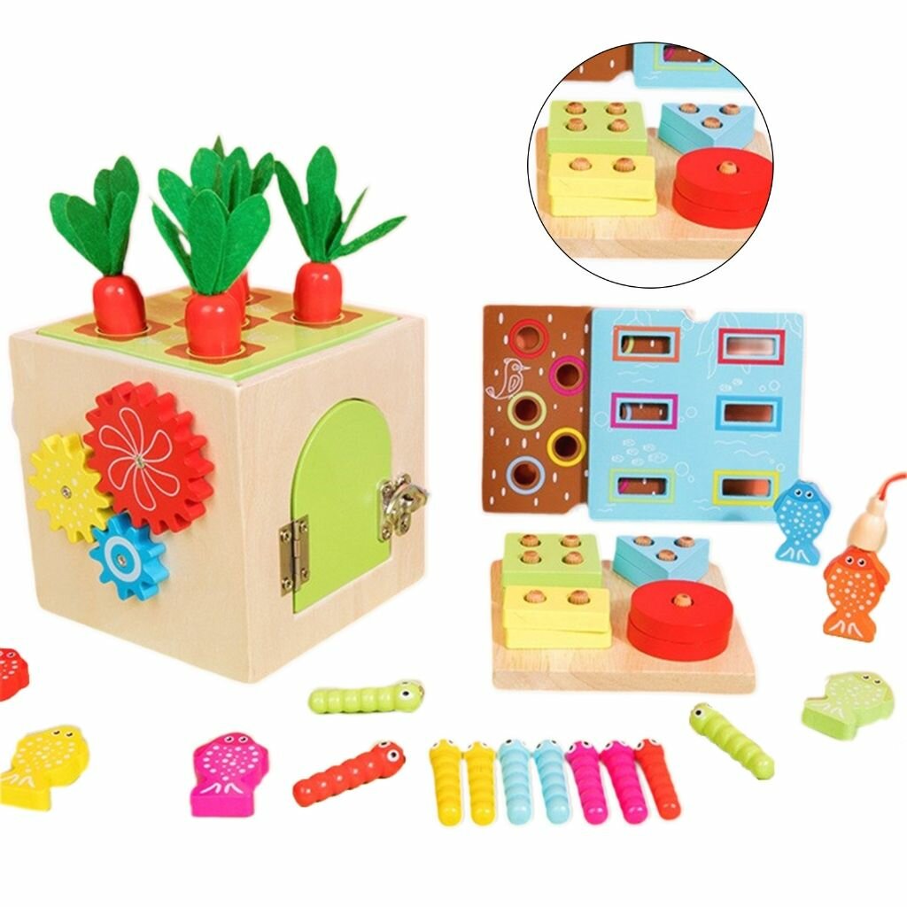 Магнитная игрушка для рыбалки и редиса малышей, детский сортировщик форм детей, обучающая координация рук глаз