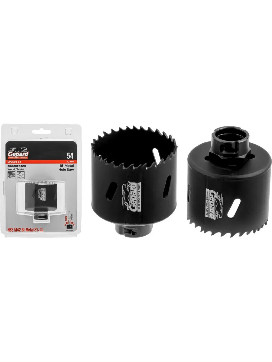 Коронка биметаллическая 54 мм GEPARD Progressor (GP2550-54)