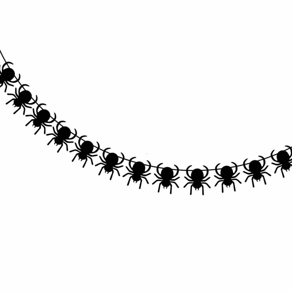 Украшение для Хэллоуина -баннер с выдвижным флагом-Паук