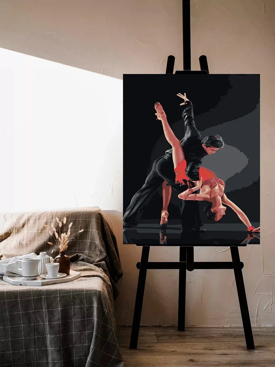 Картина по номерам Парные Бальные Танцы Танго Бачата Сальса