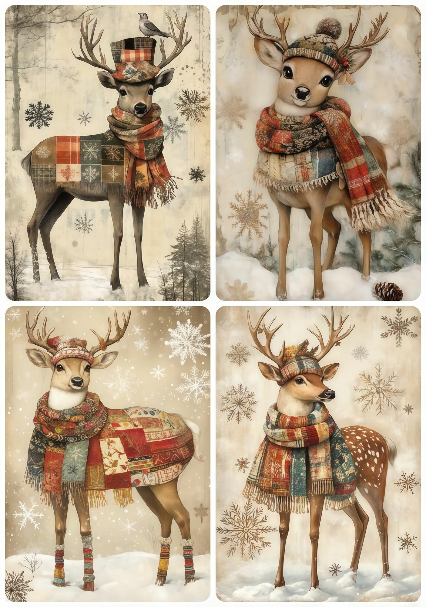 Декупажная карта AT Deco "About Time", A4, 21x29.7см, 40 г/м2, разноцветная, 1 шт