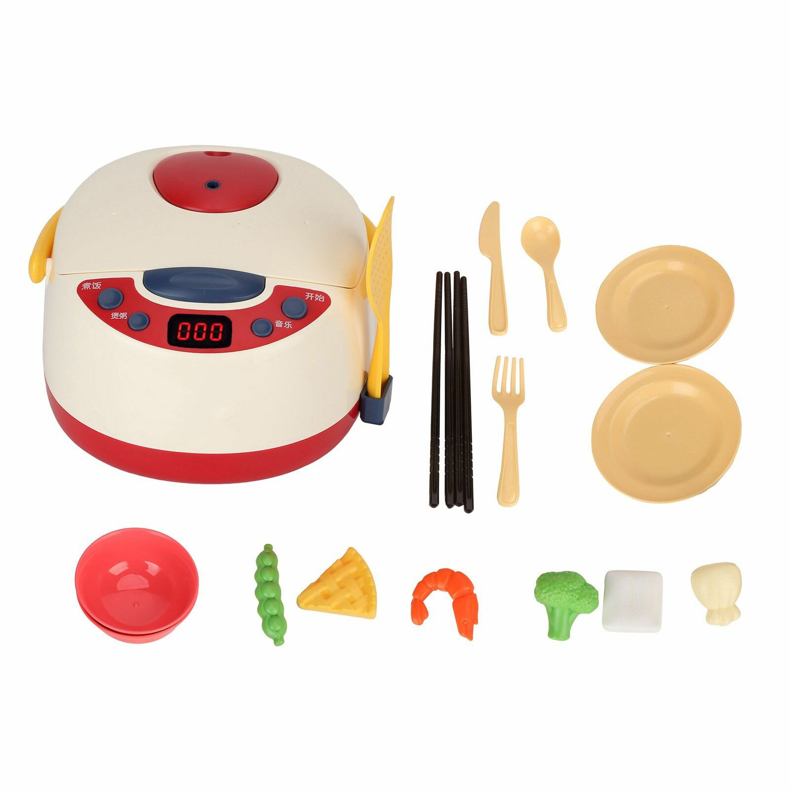 Детская игрушечная пароварка, имитация, пар, свет, звук, красная