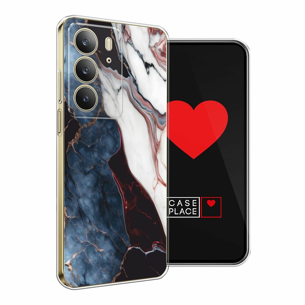 Чехол на Realme C75 4G / Реалми C75 4G с принтом "Благородный мрамор" — фото 1
