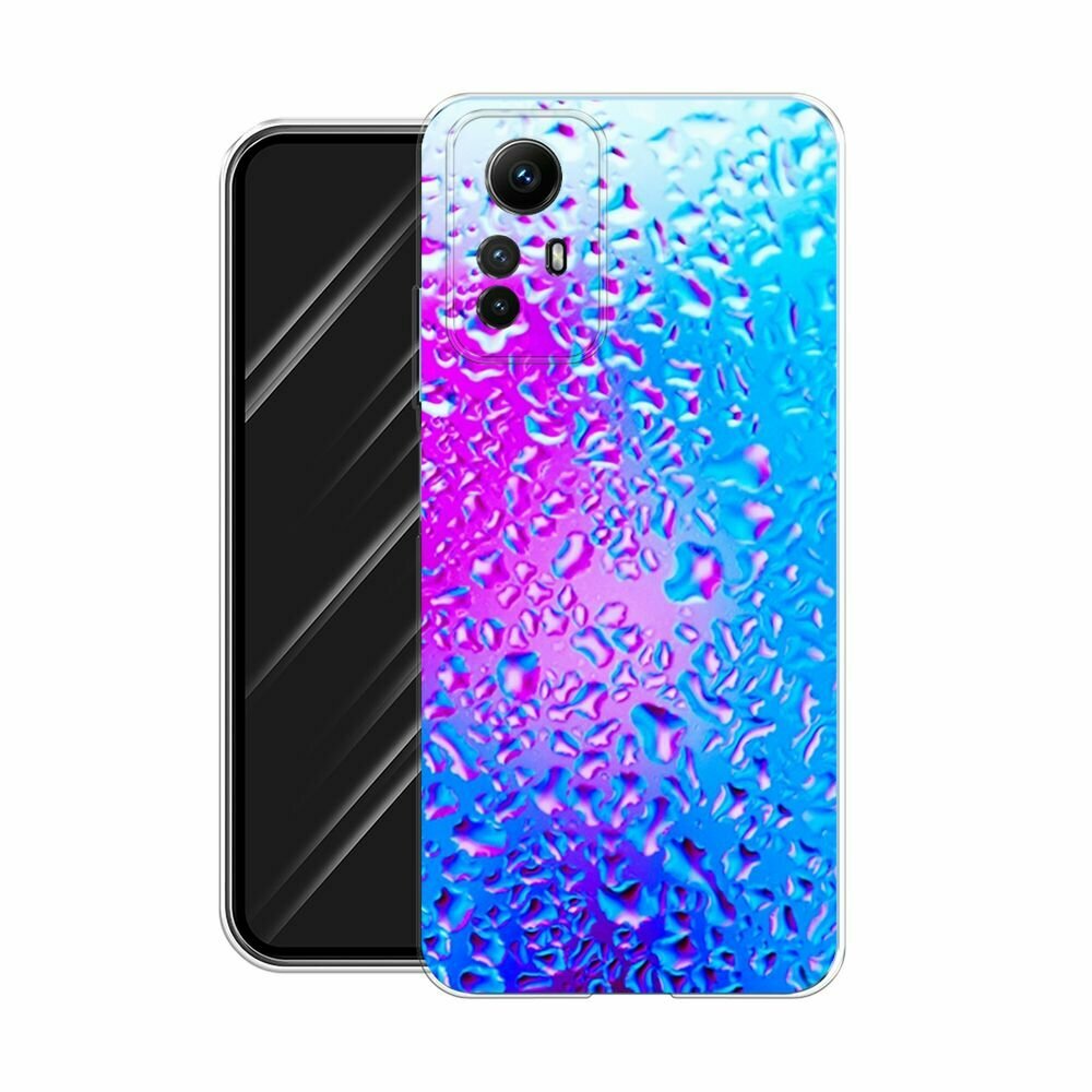 Чехол на Xiaomi Redmi Note 12S / Сяоми Редми Ноут 12S с принтом "Капли на стекле" — фото 1