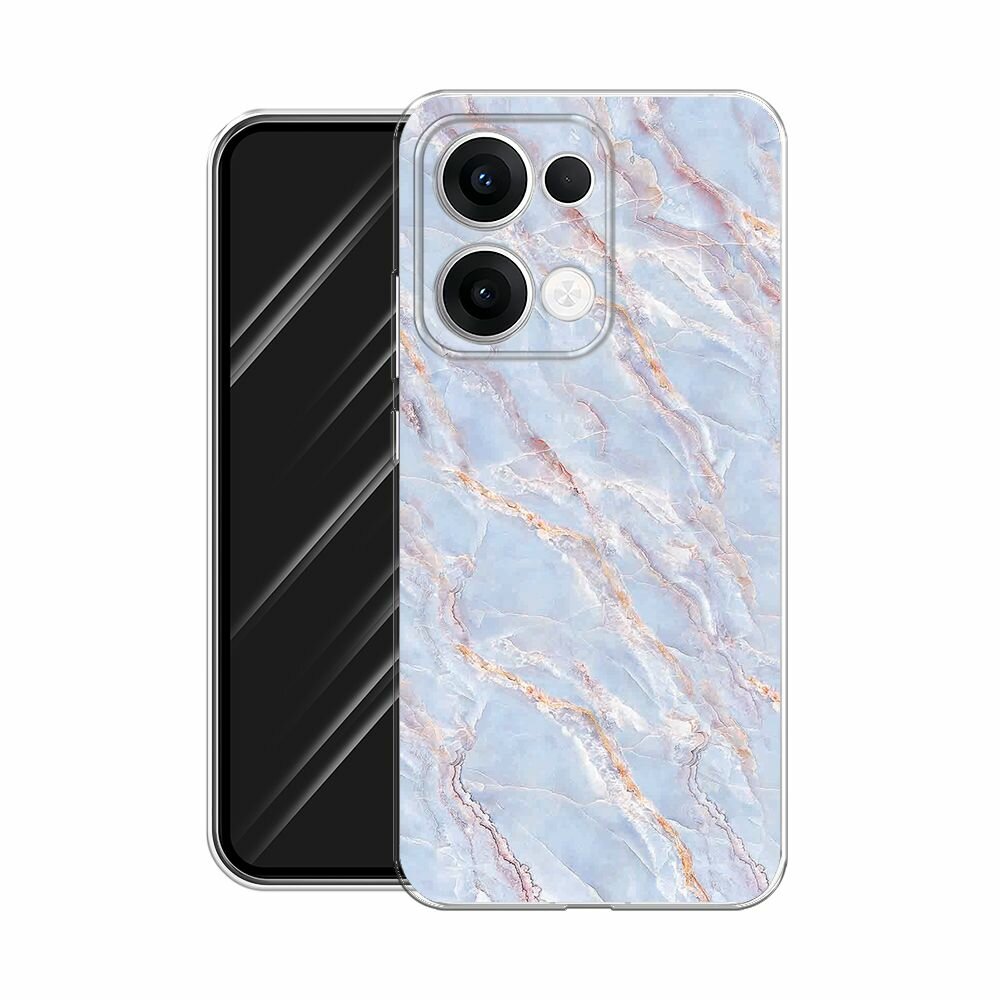 Чехол на Oppo Reno 13 / Оппо Рено 13 с принтом "Сиреневый мрамор" — фото 1