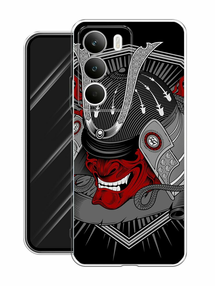 Чехол на Realme C71/P3 Lite 4G / Реалми С71/P3 Лайт 4G с принтом "Красная маска самурая" — фото 1