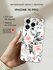 Чехол на Apple iPhone 16 Pro / Айфон 16 Про с принтом "Розы на белом"
