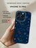 Чехол на Apple iPhone 15 Pro / Айфон 15 Про с принтом "Темно-синий космос"