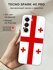 Чехол на Tecno Spark 40 Pro / Текно Спарк 40 Про с принтом "Флаг Грузии"
