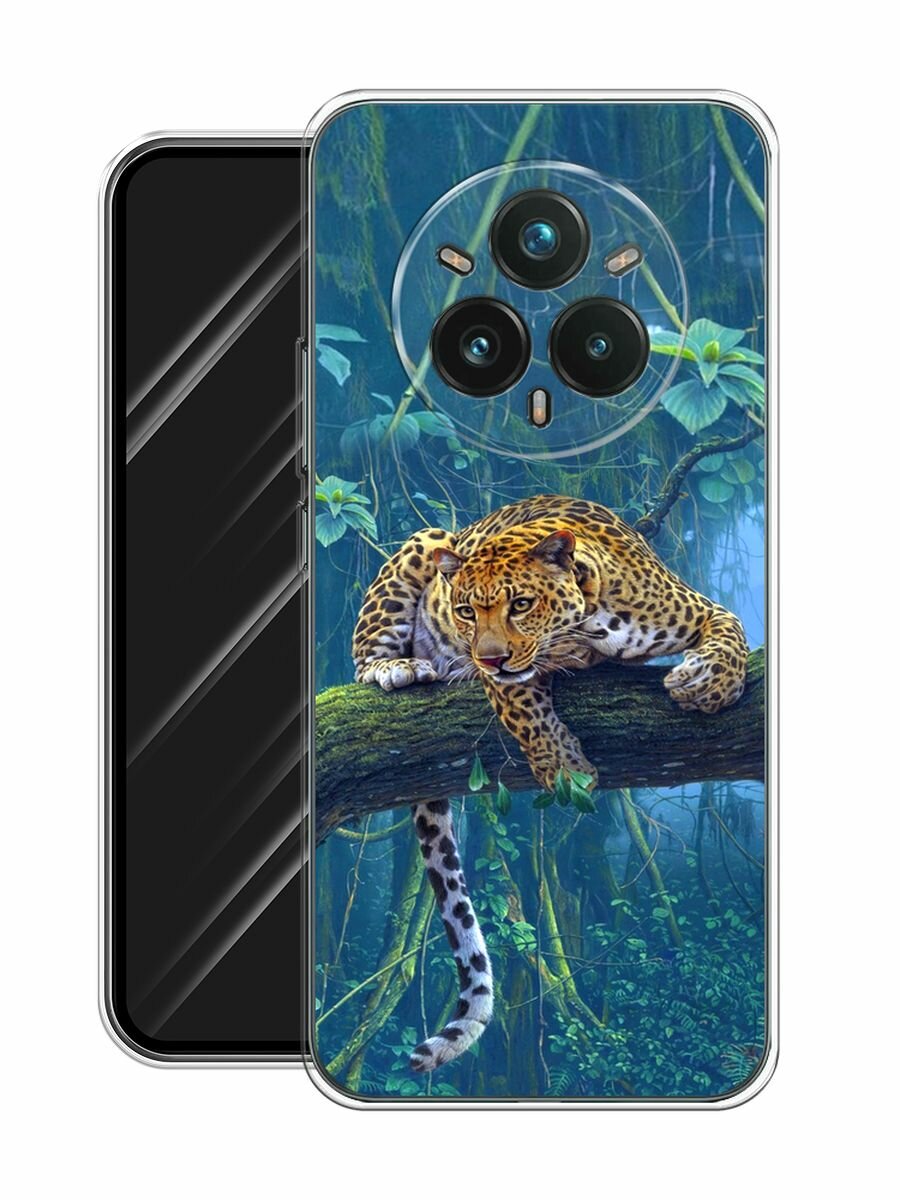 Чехол на Realme 14 Pro / Реалми 14 Про с принтом "Леопард охотник" — фото 1