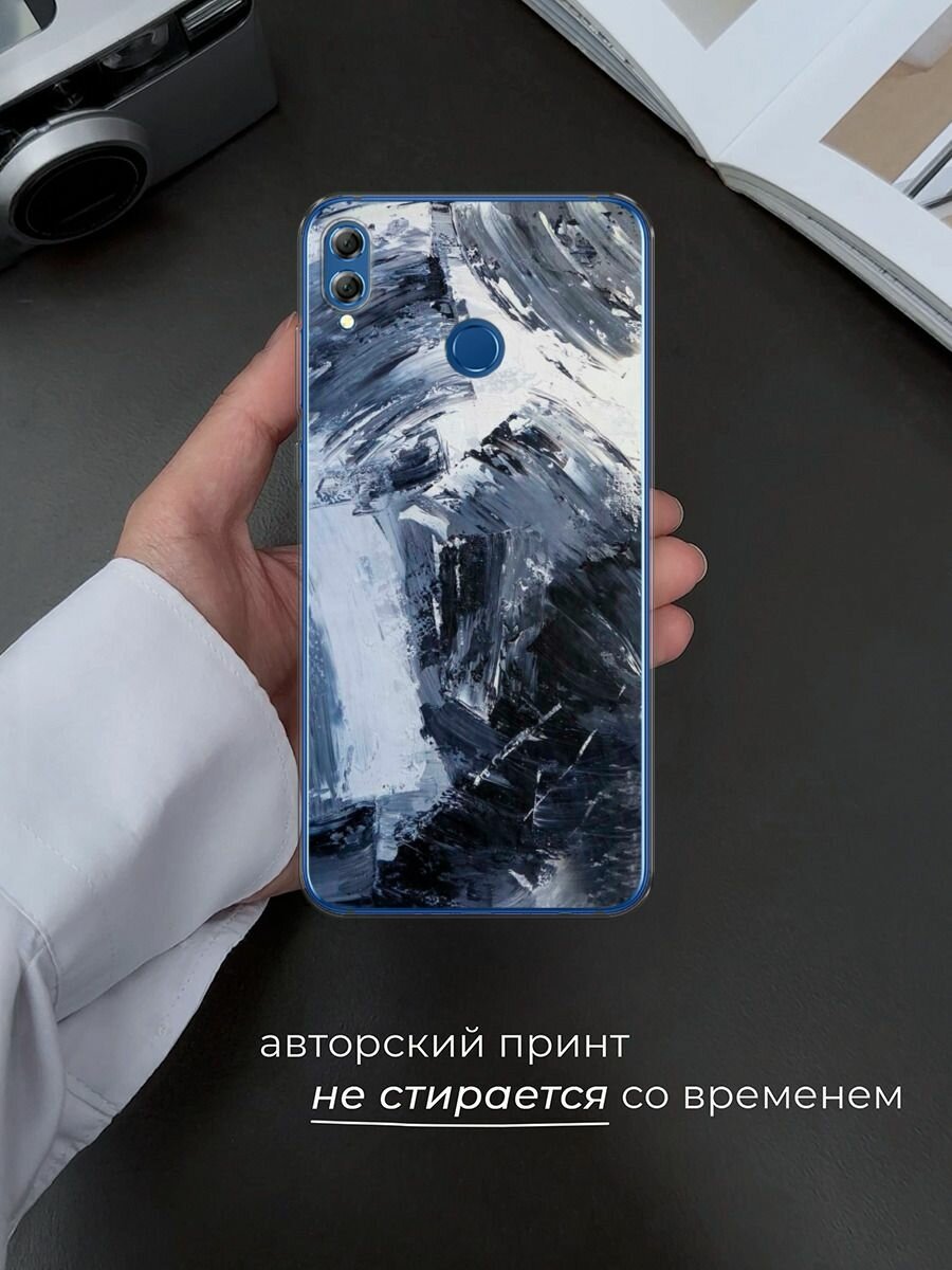 Чехол на Honor 8X / Хонор 8Х с принтом "Абстракция живопись" — фото 1