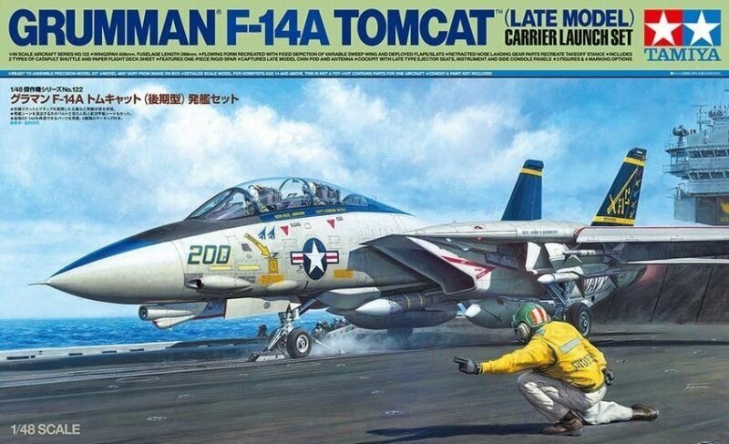 TAMIYA 61122 1/48 U.S Grumman F-14A Tomcat сборная модель самолета