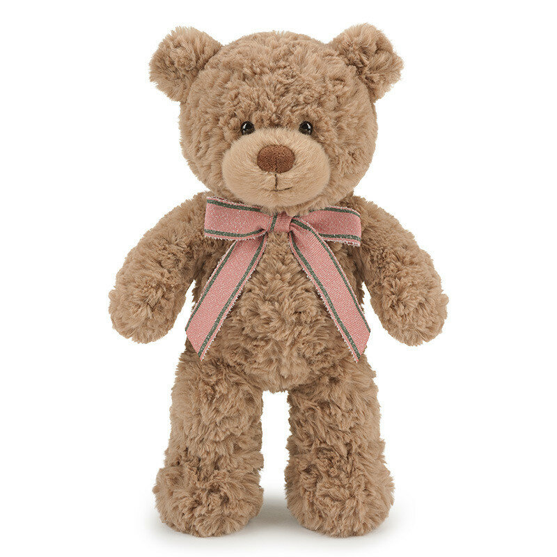 Плюшевая игрушка huggy baby teddy bear с мягким хлопком pp для детей, розовый, 35 см