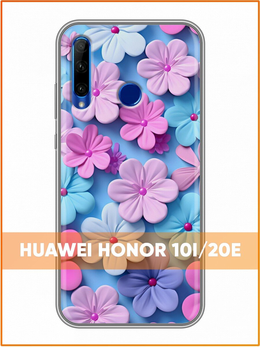 Чехол для Huawei Honor 10i, Huawei Honor 20e с принтом для женщин с цветочками (Хуавей хонор 10и, Хуавей хонор 20е)
