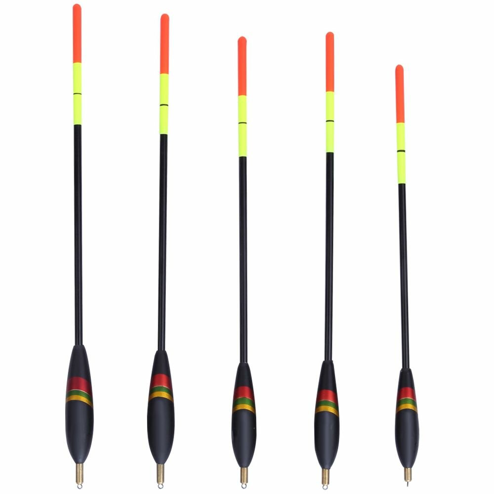 5 шт. прочные деревянные поплавки из пробкового дерева для рыбалки поплавок, многофункциональные приманки для кормления рыбы, комплект аксессуаров ()