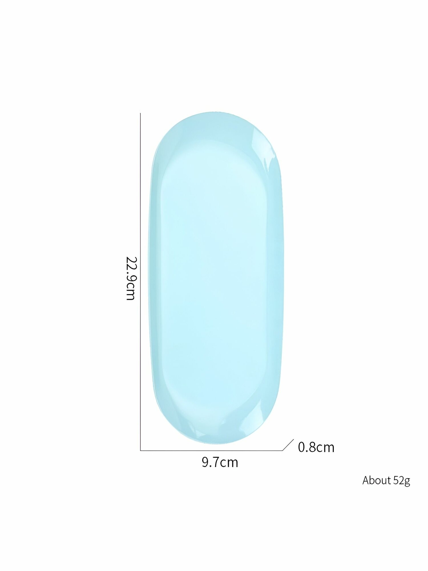 Поднос декоративный для косметики, голубой