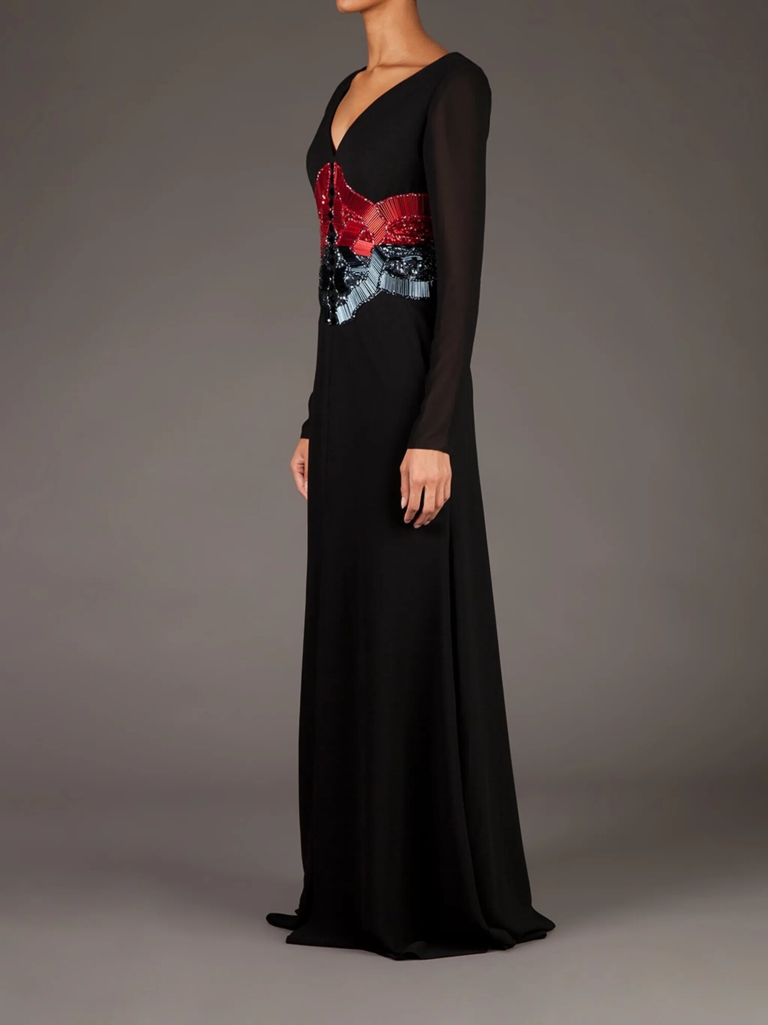 Платье Georges Makaroun 'Dune' dress, размер 38, черный-черный — фото 1