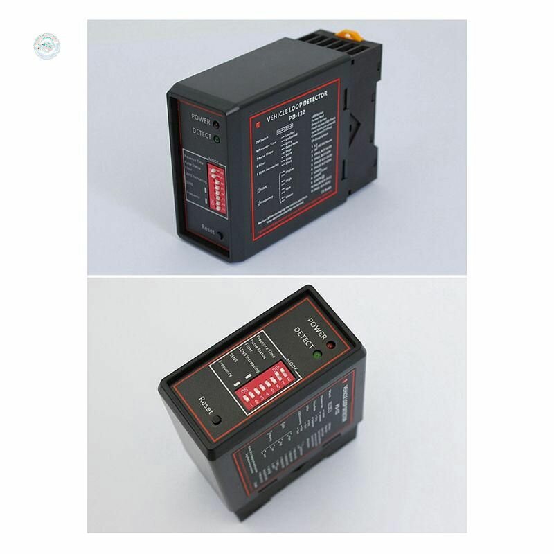 Детектор петли транспортного средства PD132, одноканальный индуктивный датчик для контроля въезда и выезда машин, настройка чувствительности и частоты, 220 В