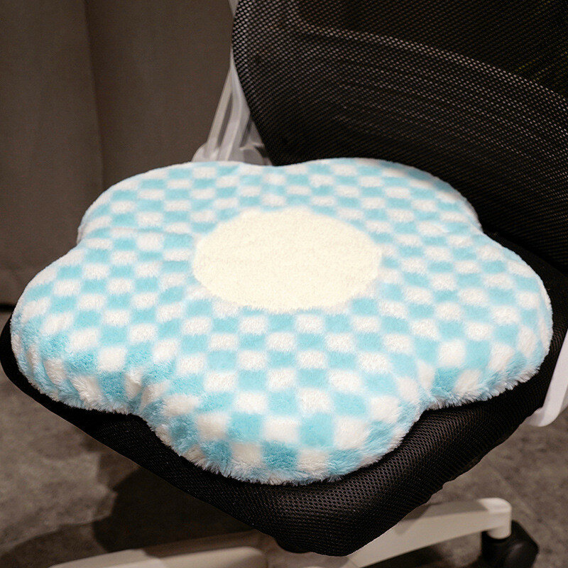 Ins nordic style floral seat cushion with removable cover for home use