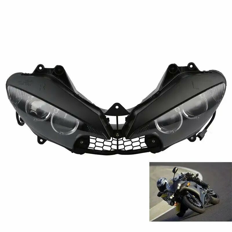 Передняя фара мотоцикла в сборе для Yamaha YZFR6 YZF R6 2003-2005 R6S 2006-2009