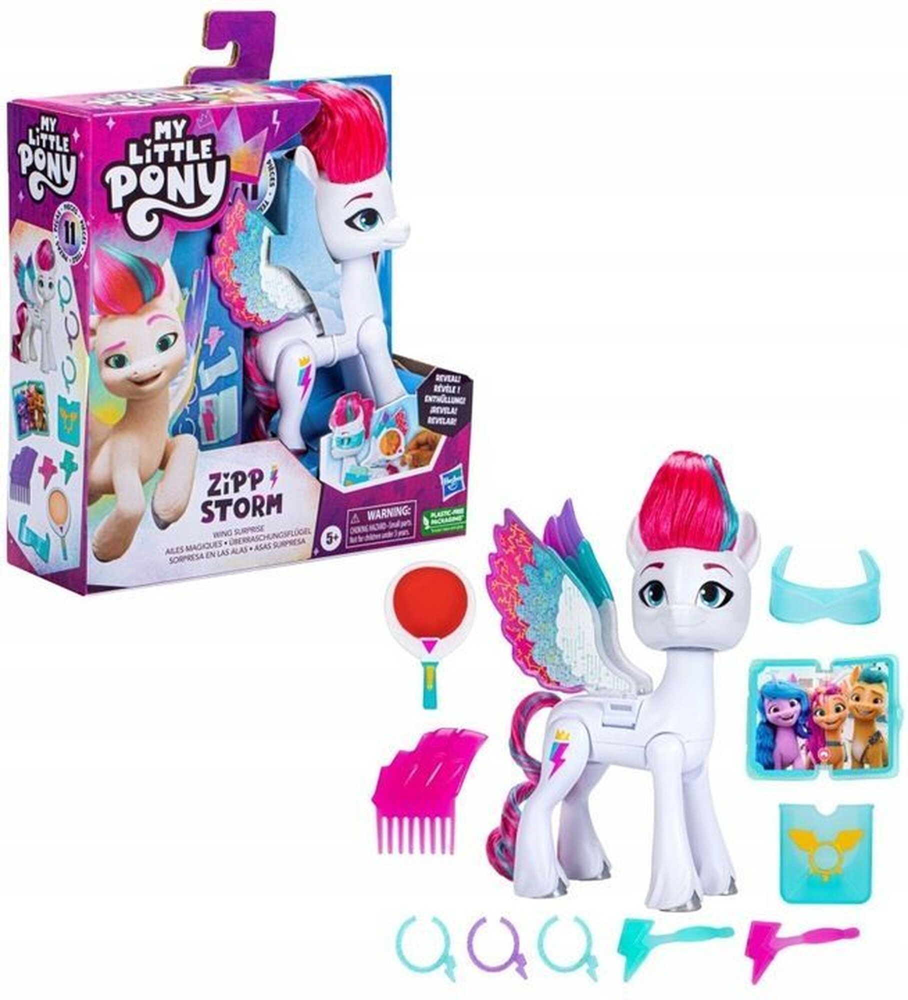 Фигурка Hasbro My Little Pony - Пони Зипп с волшебными крыльями Zipp Storm F6446