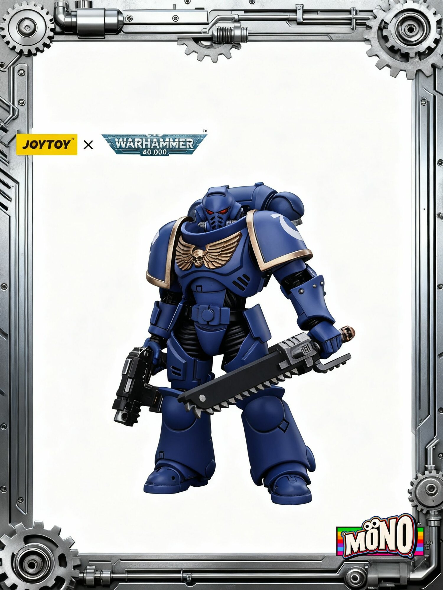 Игрушка JOYTOY Warhammer, Брат Катернус Мотогонщик Гвардеец, пластик, 24 см