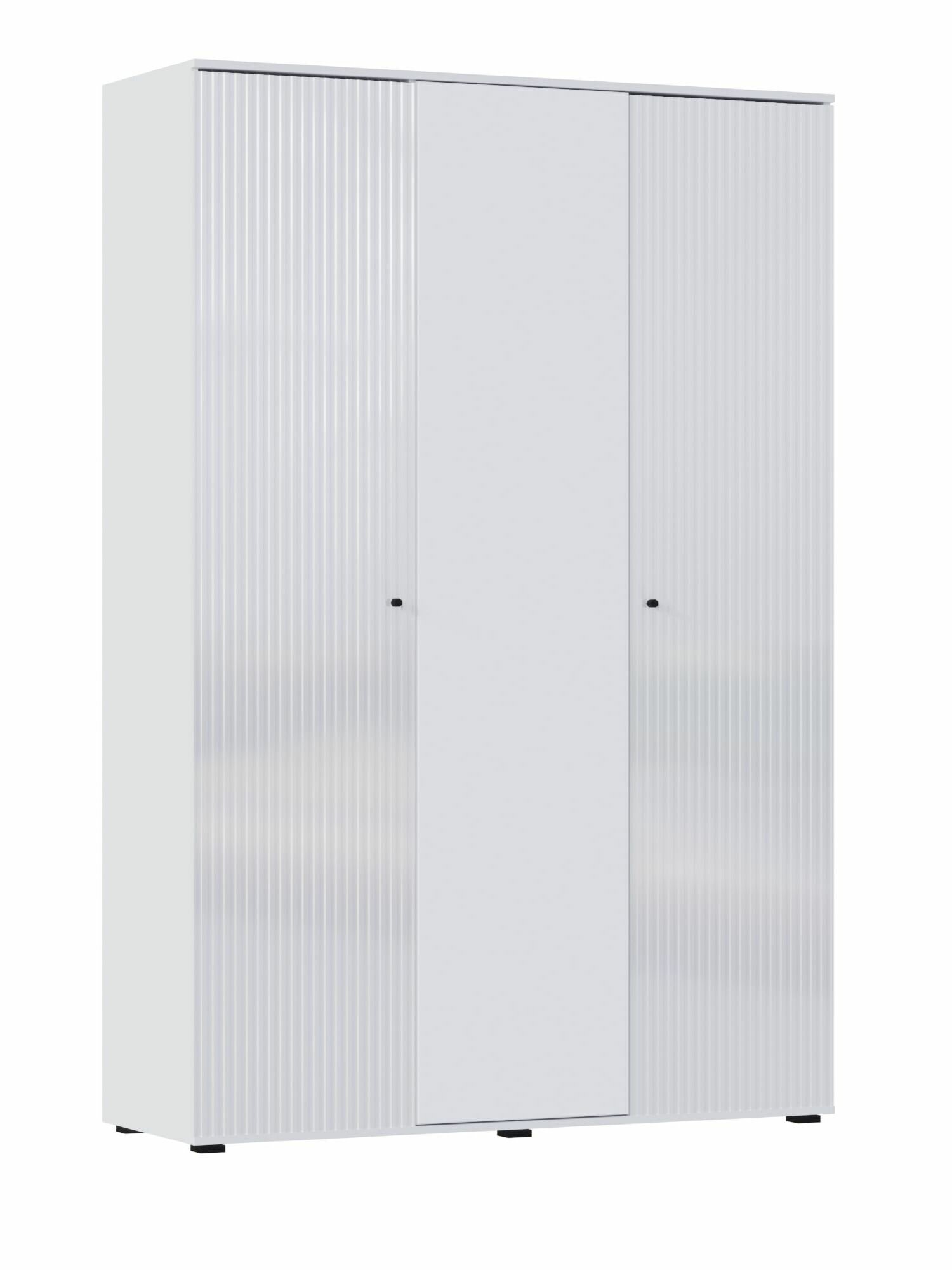 Шкаф Оливия 3-ств. 1500х2216х524 (Белый/Белый глянец холодный) МИФ