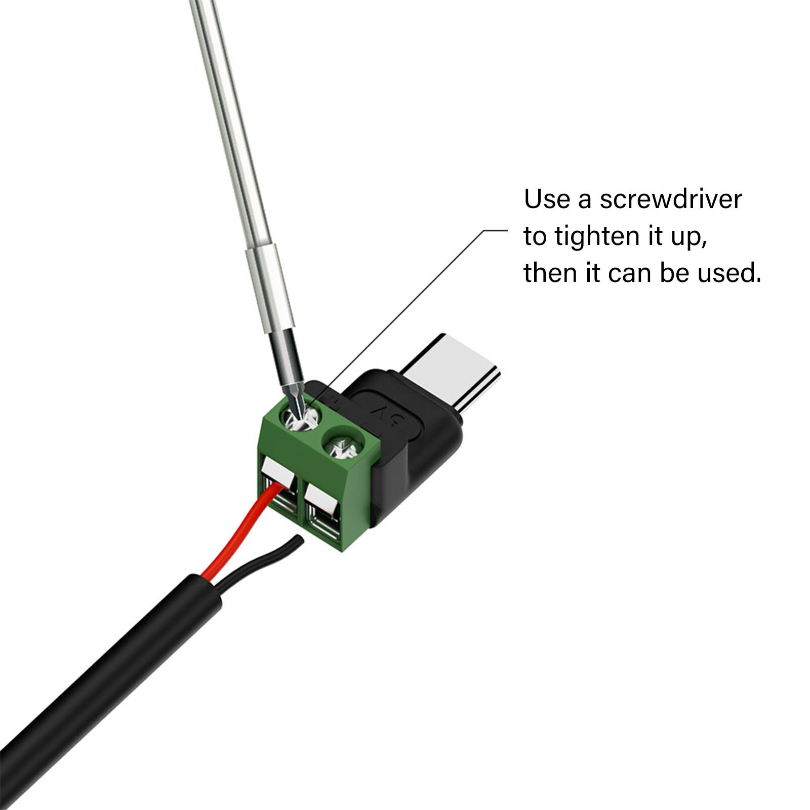 Адаптер Micro USB к 2-контактному разъему 5V3A