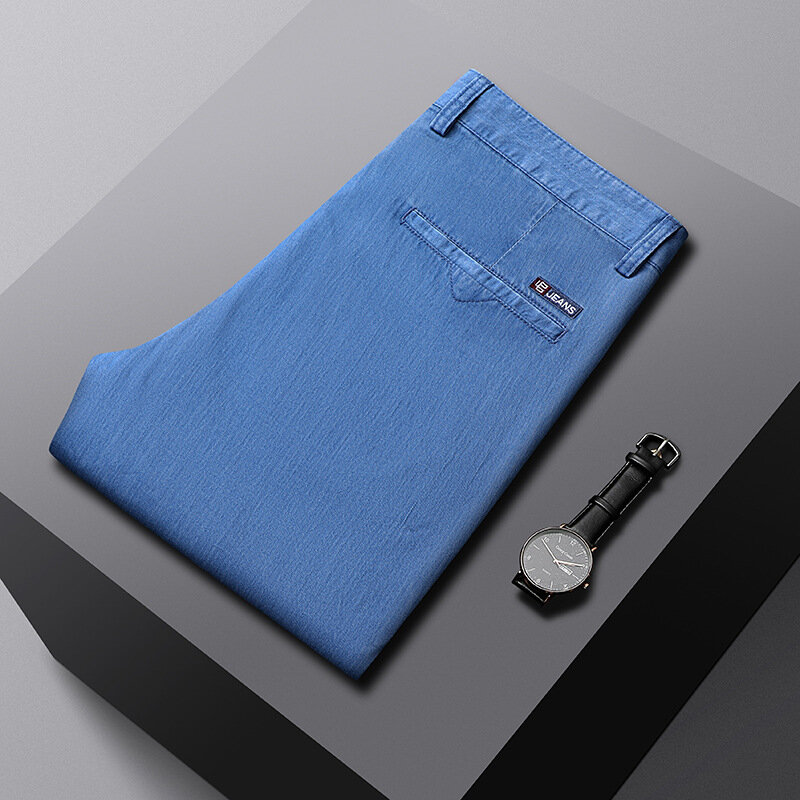 MON Мужские джинсы Чистый цвет / прямые B1, талии_33, Размер_33