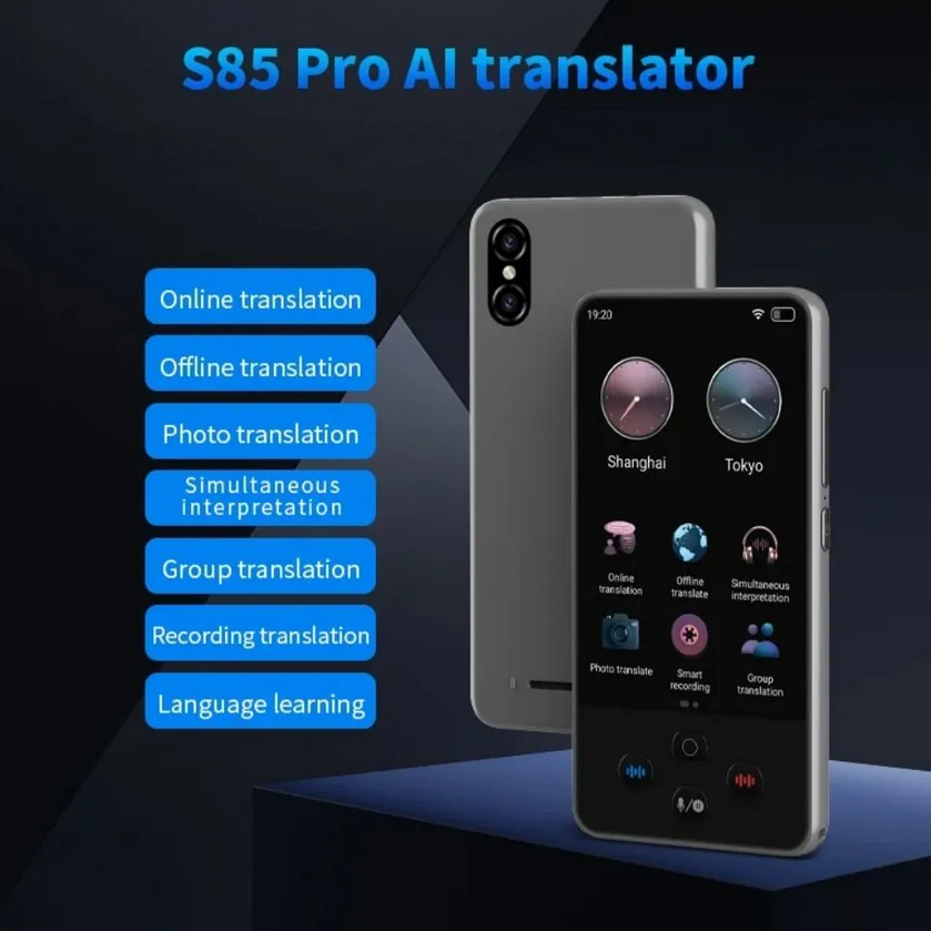S85pro Переводчик Голосовой Без Интернета: Взаимный Перевод 139 Языков, Офлайн-Перевод Фото, Для Отраслей