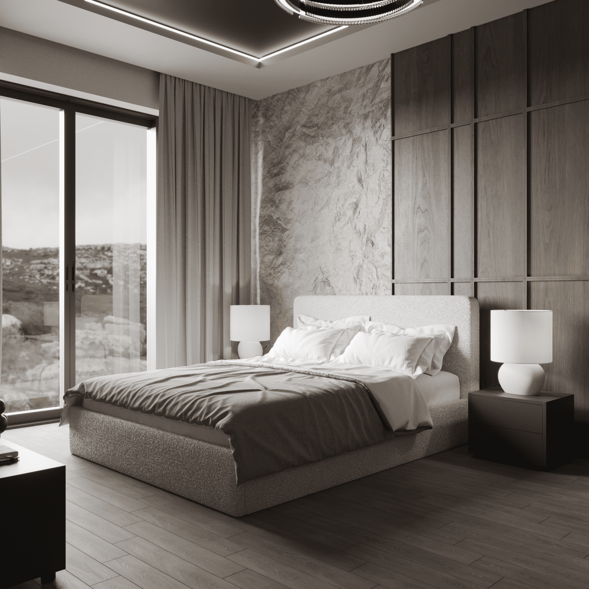 Кровать Айсберг 160х200, мягкое изголовья , дизайн решения , минимализм , комфорт, уют