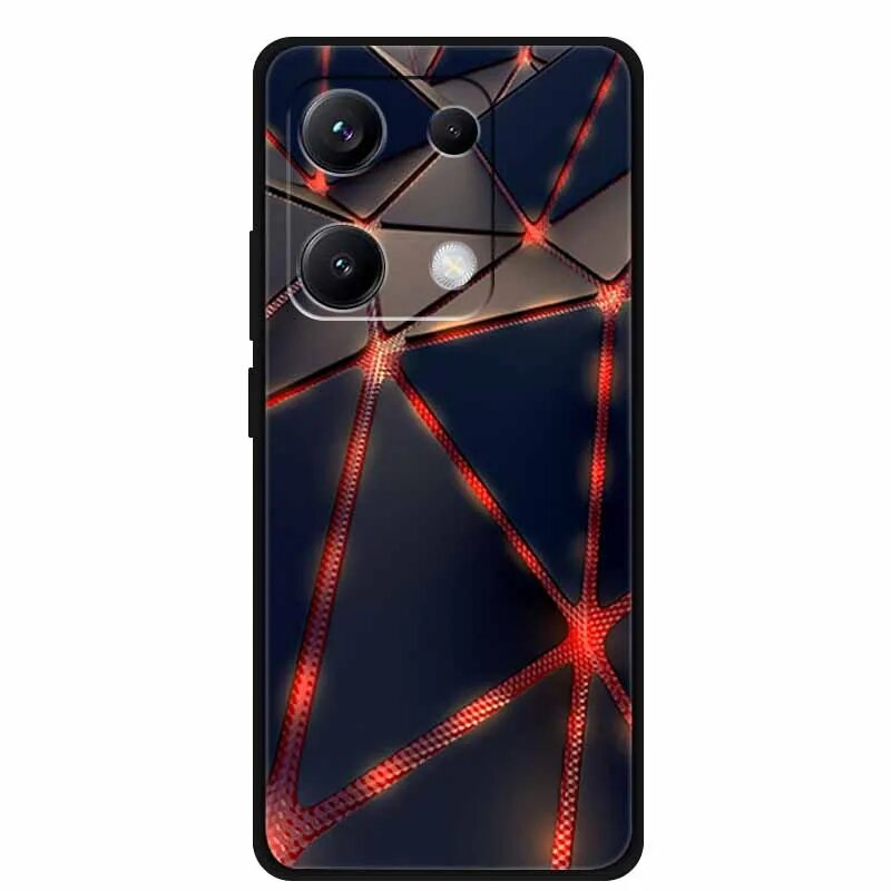 Для Redmi Note 14S Чехол Мягкий силиконовый цветной чехол с цветочным рисунком Чехлы для телефонов Capa Для Xiaomi Redmi Note 14S 14 S Note14S 4G Чехол из ТПУ Fundas