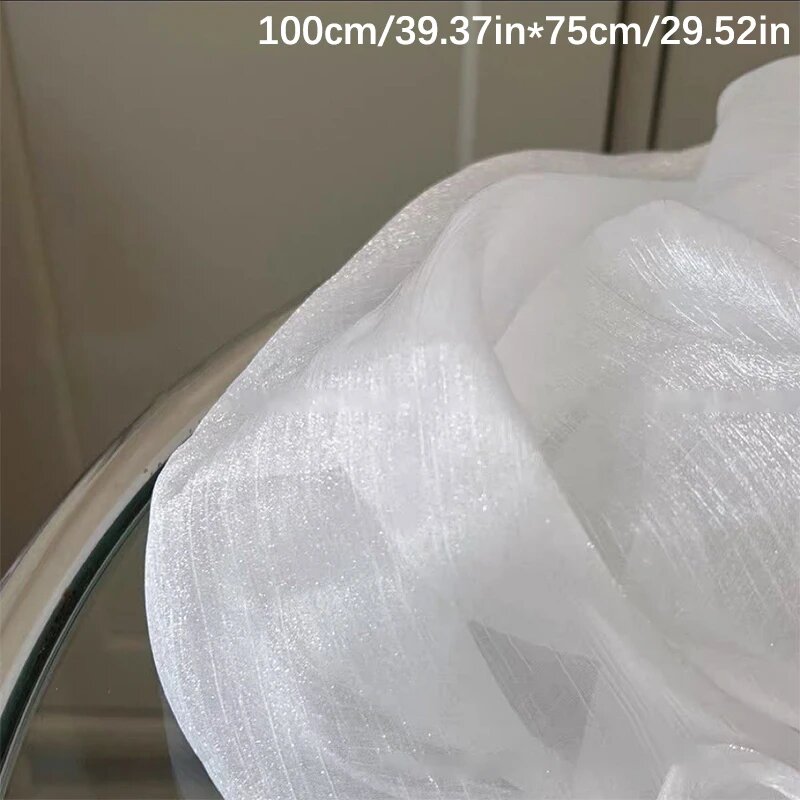 Ткань для рукоделия белая 100x75 см