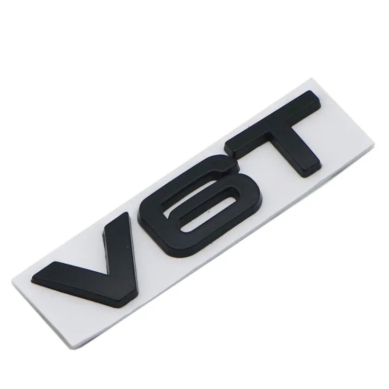 3D металлический автомобильный Стайлинг V6T V8T V6 V8 T, боковой корпус, фотоэлемент, V6T Black