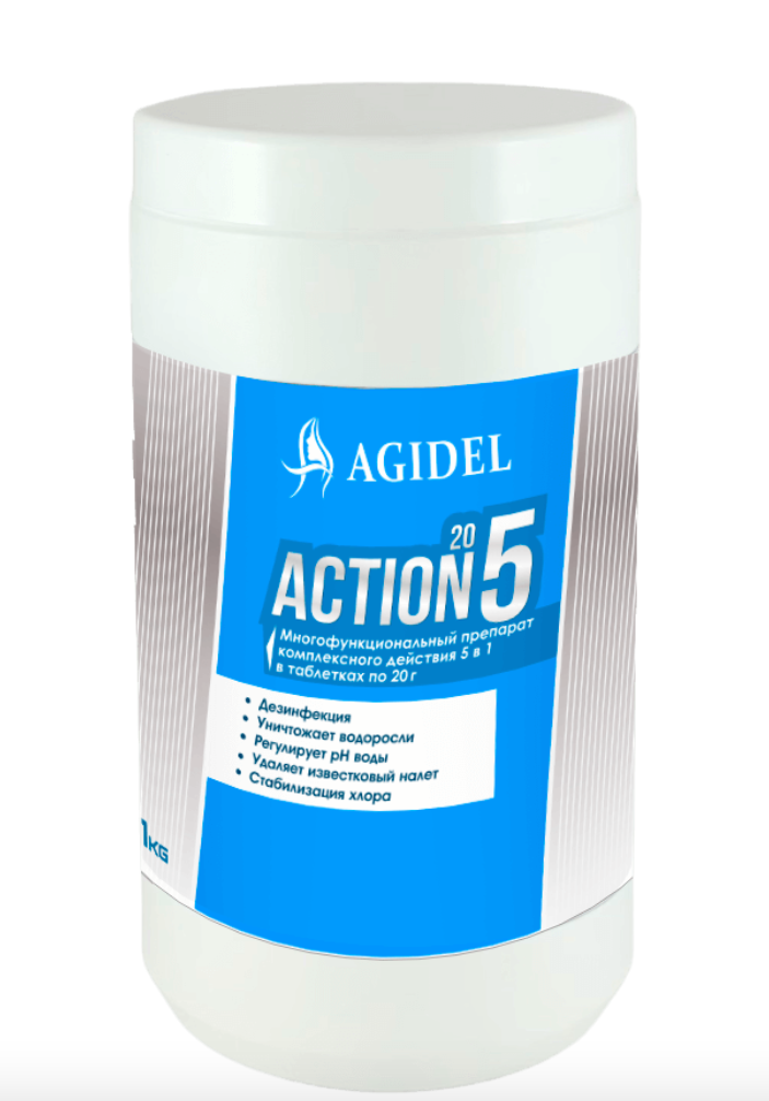 Таблетки 20гр. Agidel Action 5 (20) 1кг.