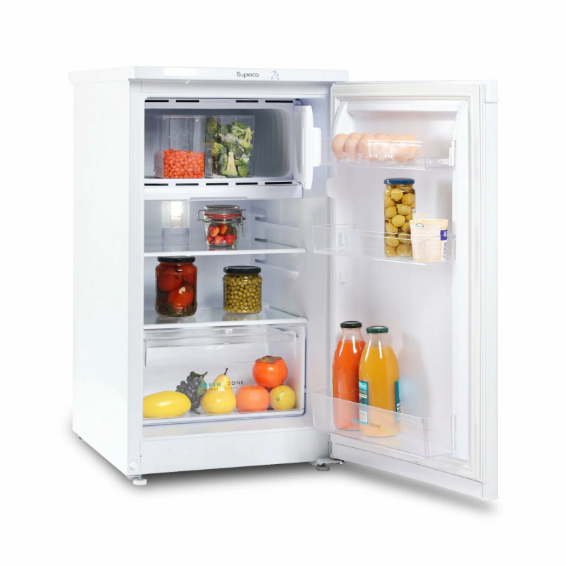 Однокамерный холодильник БИРЮСА 408, объем 115 л, A+, N, ST, белый