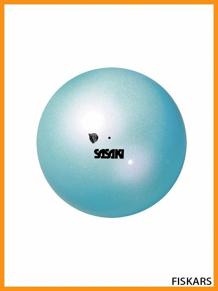 Мяч для художественной гимнастики SASAKI M-207AU-F LIBU(Голубой) диаметр 18,5 см)