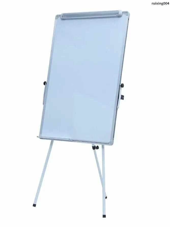 Доска-флипчарт магнитно-маркерная демонстрационная для офиса и дома на треноге c держателями для бумаги 70х90 см