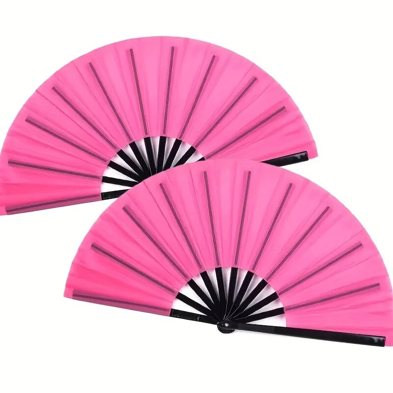 Розовые складные веера для тренировок Pink-2pcs