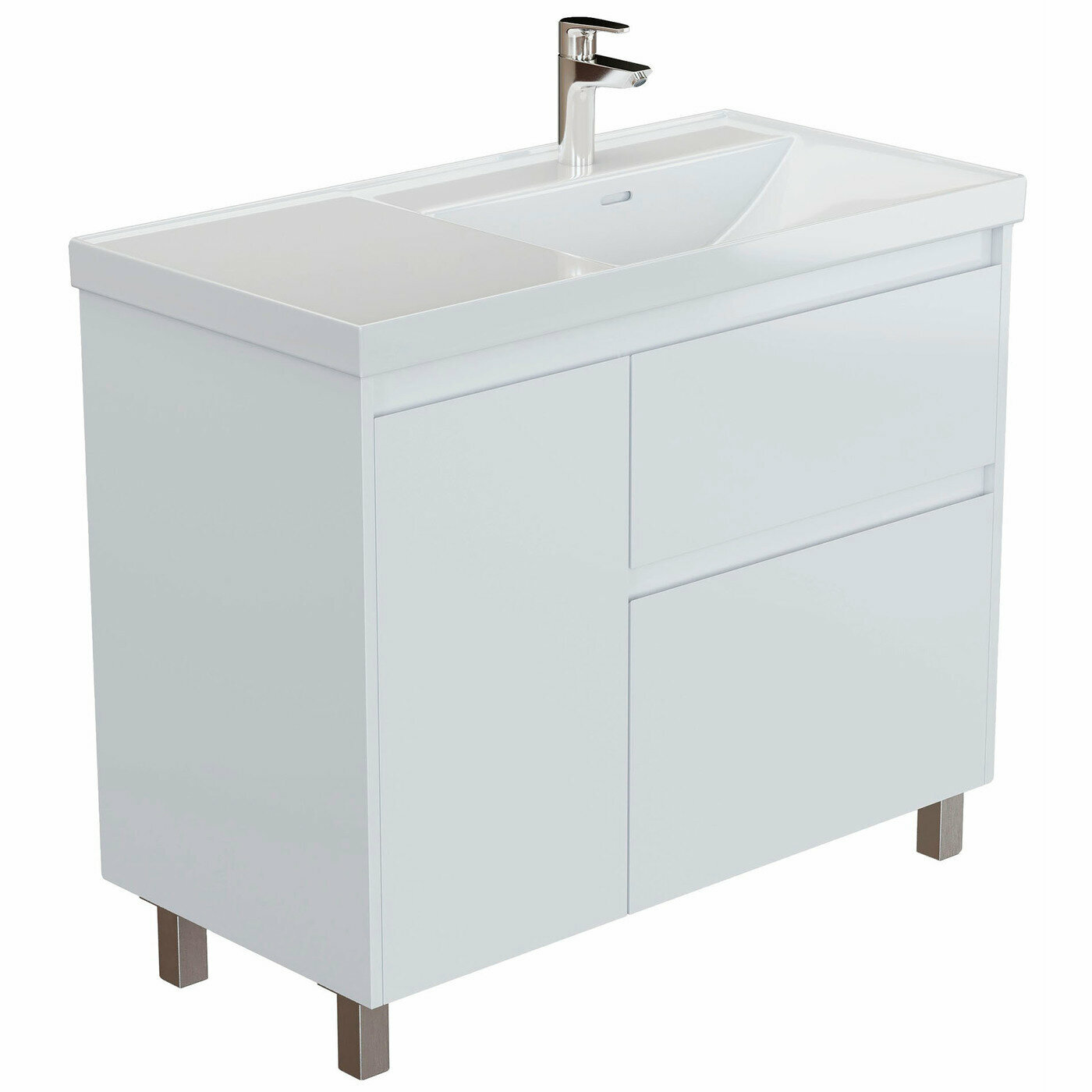 Тумба с раковиной Aquanet Nova Lite 2.0 90 365929 правая