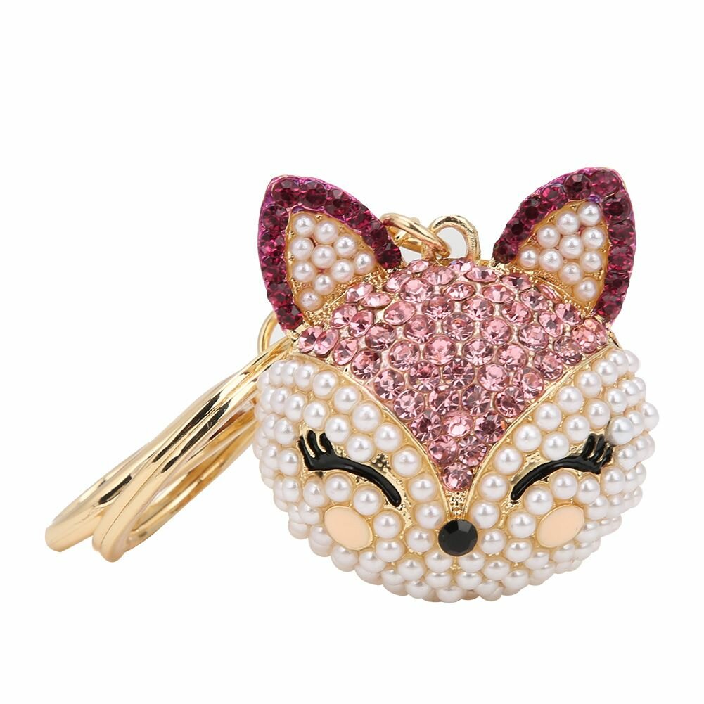 Ключница с дизайном головы лисы, экологически чистое покрытие, 1 шт.