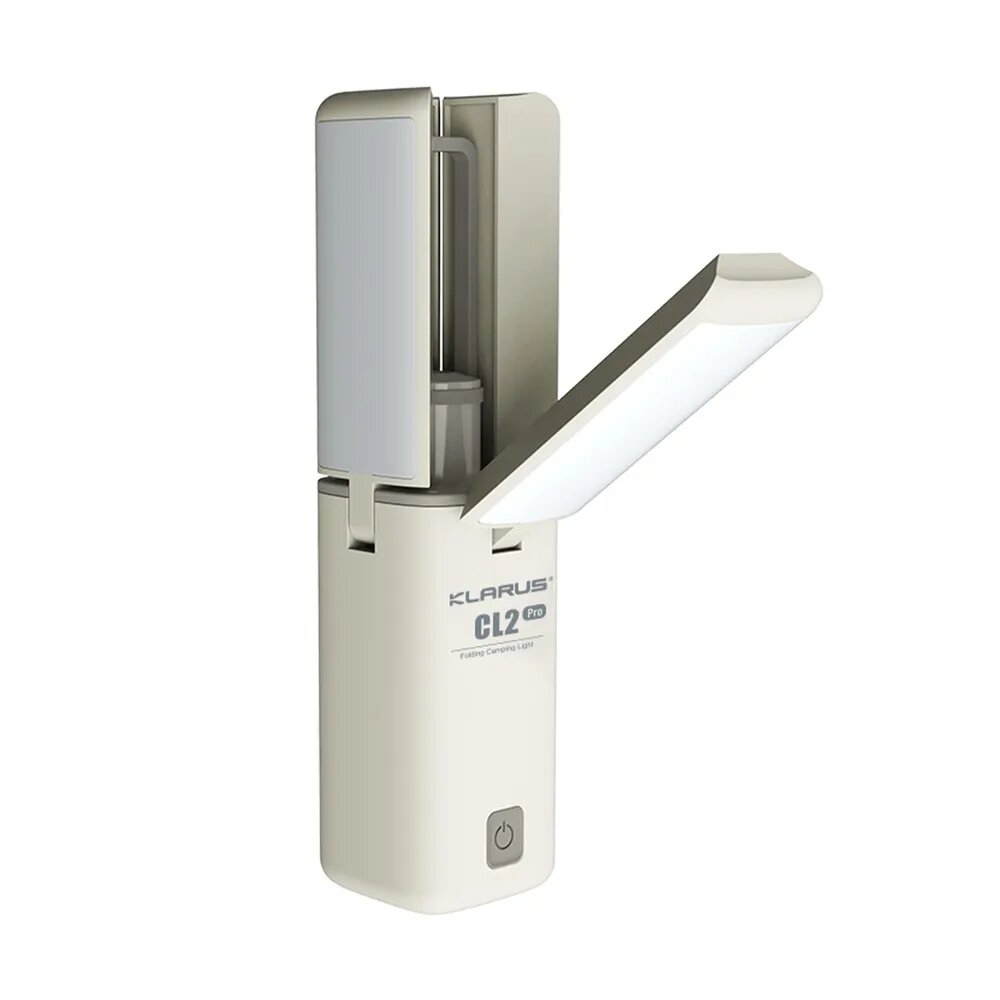 Фонарь Klarus CL2 Pro складной кемпинговый светильник, 750 люмен, теплый и холодный белый свет, Power Bank, IPX5, белый — фото 1