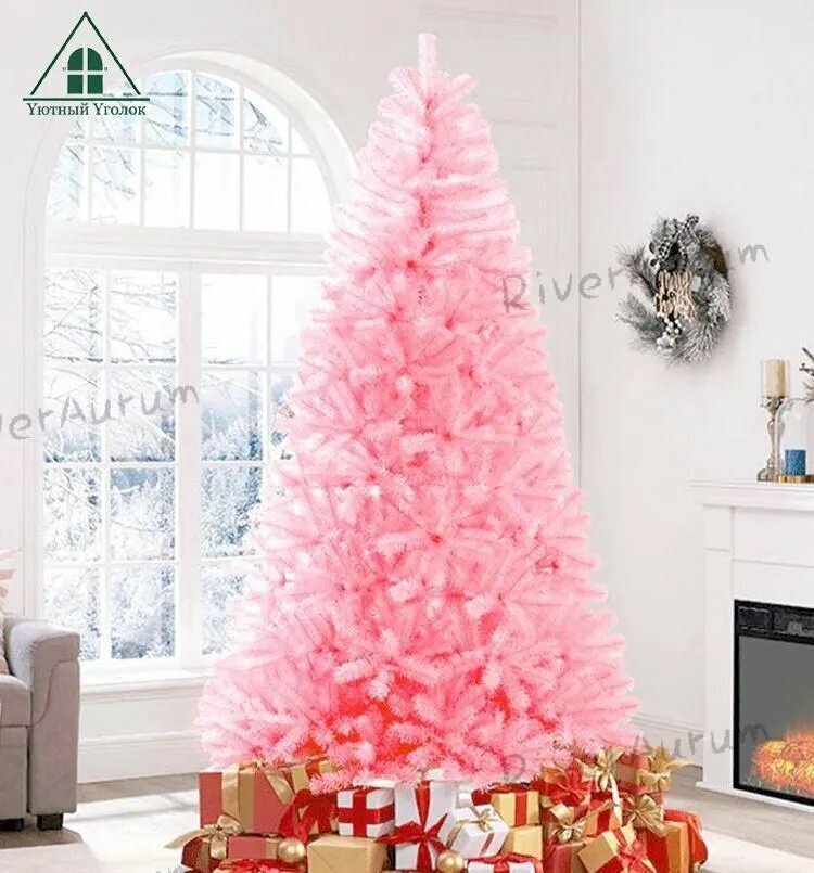 Розовая романтическая рождественская елкаЕлка искусственная 150 см