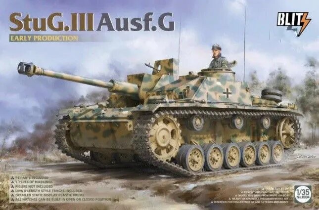 ТА8004 1/35 Немецкая САУ StuG.III Ausf.G early production